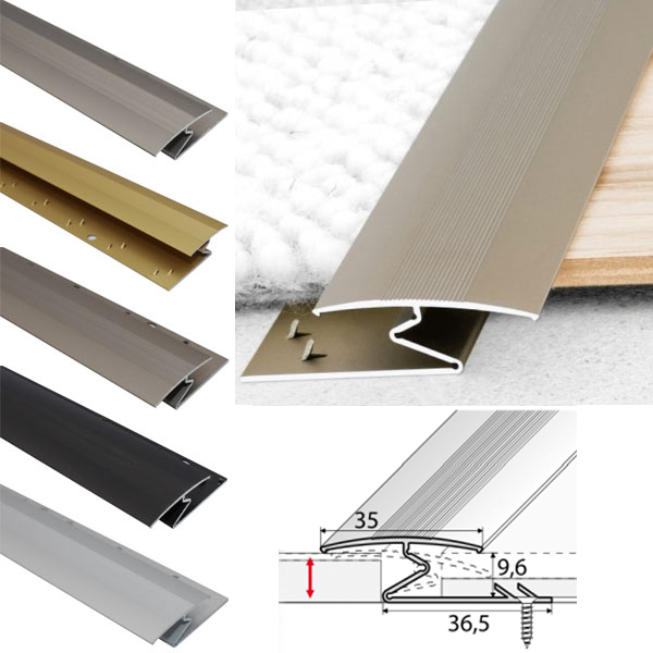 Buy Premium Quality Aluminium Z Profiles For Joining Carpet to Wood